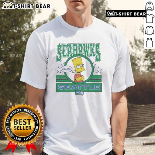 Nice The Simpsons Bart X Seattle Seahawks T-Shirt - StoreTee
