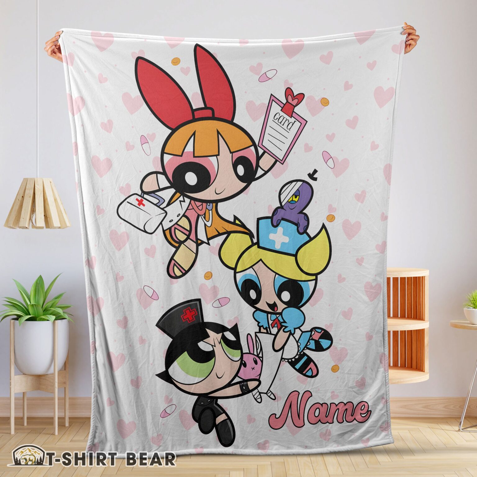 Cute Cartoon Network The Powerpuff Girls Nurse Blanket Fleece ...