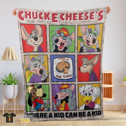 Original Chuck E. Cheese’s Where A Kid Can Be A Kid Blanket Fleece ...