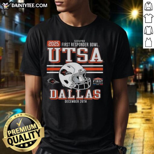 Awesome UTSA Roadrunners 2025 First Responder Bowl Bound T-Shirt - StoreTee