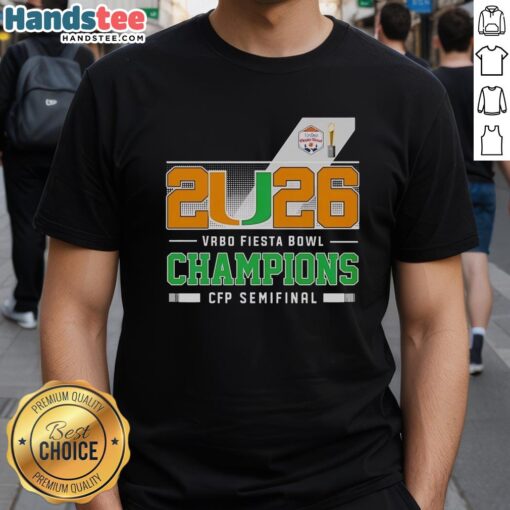 Happy Miami Hurricanes 2026 Vrbo Fiesta Bowl Champions Cfp Semifinal T ...