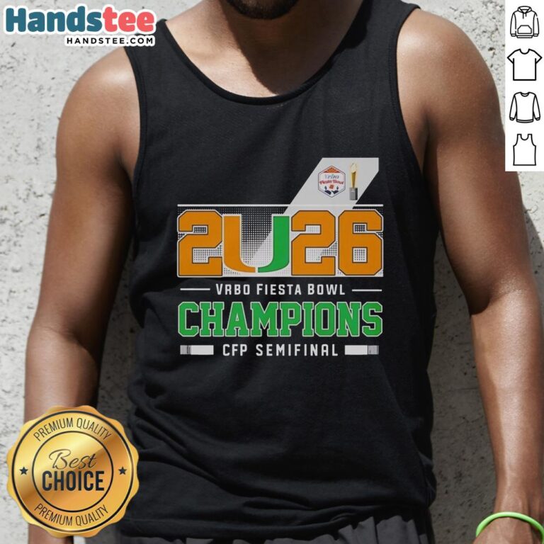 Happy Miami Hurricanes 2026 Vrbo Fiesta Bowl Champions Cfp Semifinal T ...