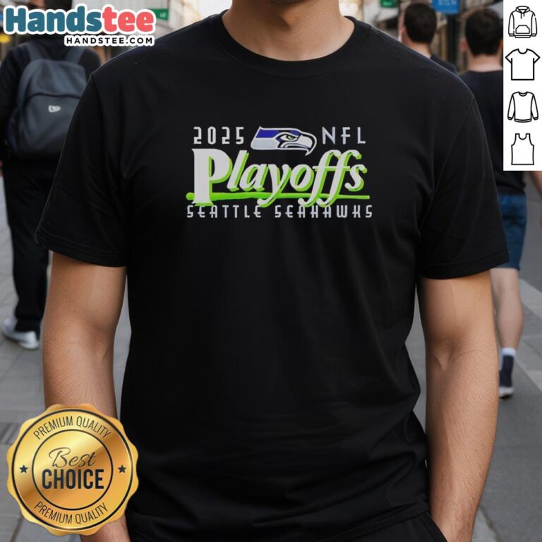 Hot Seattle Seahawks 2025 NFL Playoffs Logo T-Shirt - StoreTee