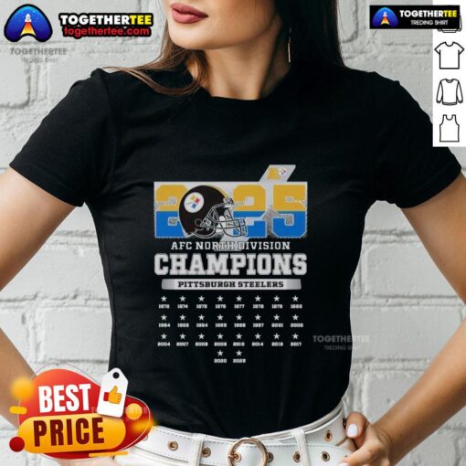 Nice 2025 AFC South Division Champions Pittsburgh Steelers T-Shirt ...
