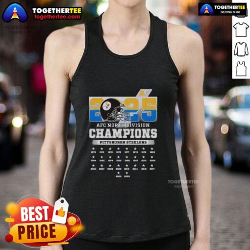 Nice 2025 AFC South Division Champions Pittsburgh Steelers T-Shirt ...