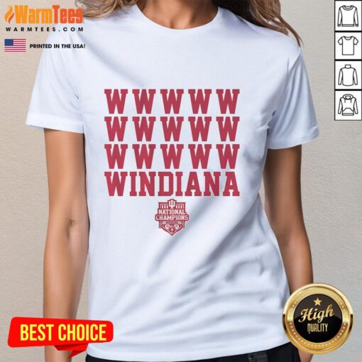 Nice Indiana Football Windiana 2025 National Champions T-Shirt - StoreTee