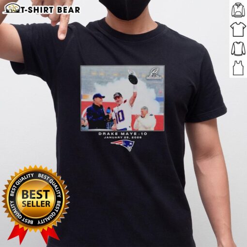 Nice New England Patriots Drake Maye NFL 2026 Photo T-Shirt - StoreTee