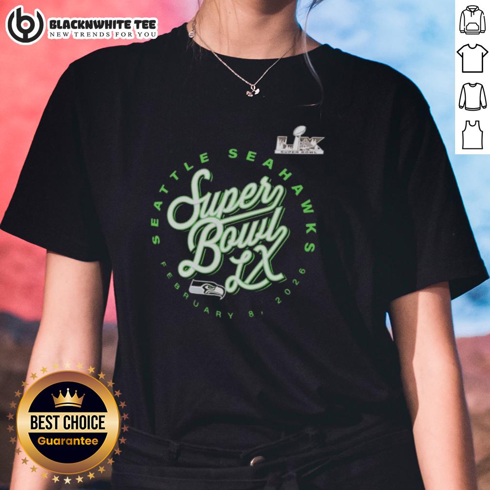 Nice Super Bowl LX Seattle Seahawks 2025 NFC Logo T-Shirt - StoreTee