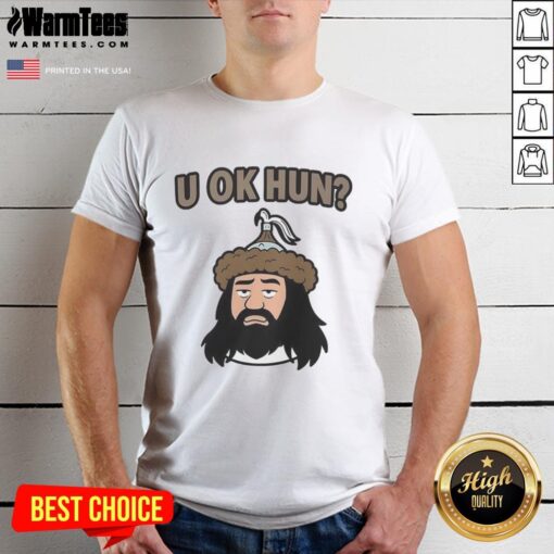Nice U Ok Hun Attila The Hun Face Cartoon T-Shirt - StoreTee