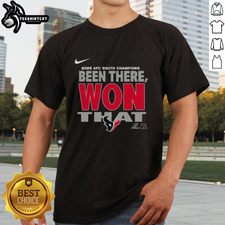 Official Houston Texans 2025 AFC South Champions T-Shirt - StoreTee