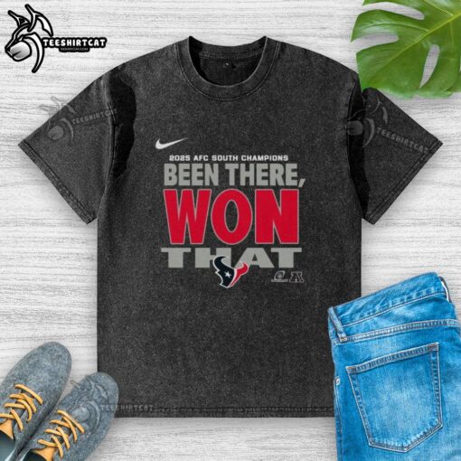 Official Houston Texans 2025 AFC South Champions T-Shirt - StoreTee