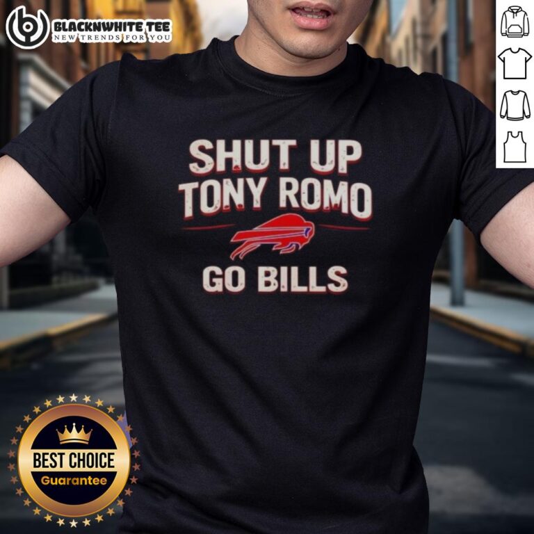 Official Shut Up Tony Romo Go Buffalo Bills T-Shirt - StoreTee