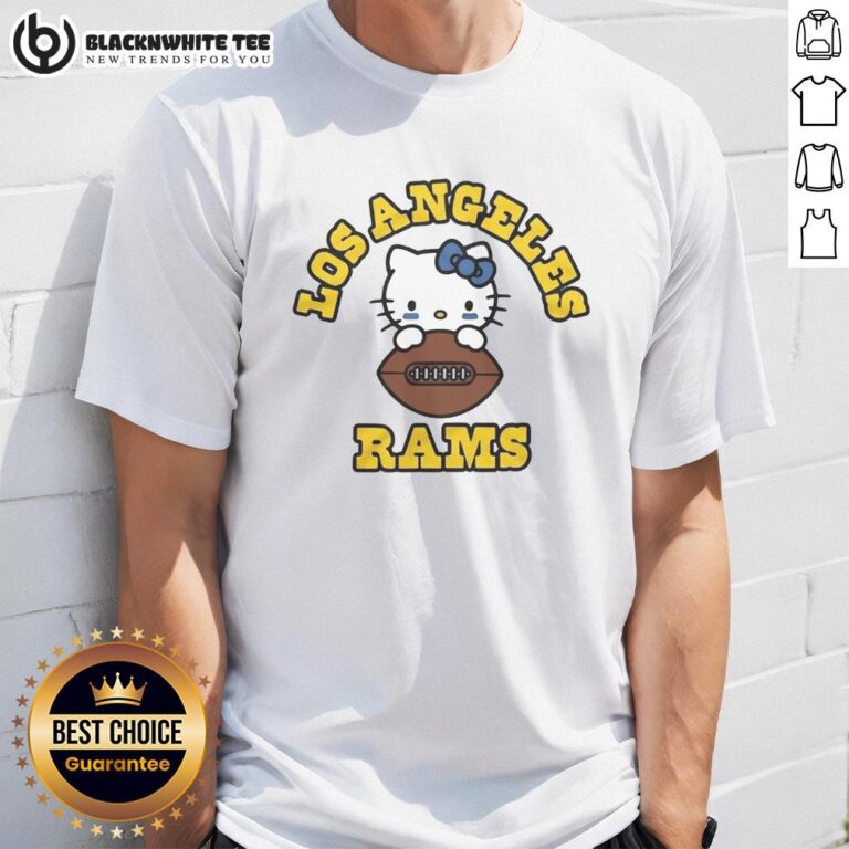 Original Hello Kitty X Los Angeles Rams NFL Logo T-Shirt - StoreTee