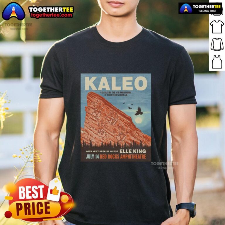 Original Kaleo Red Rocks 7.14.2026 Poster T-Shirt - StoreTee